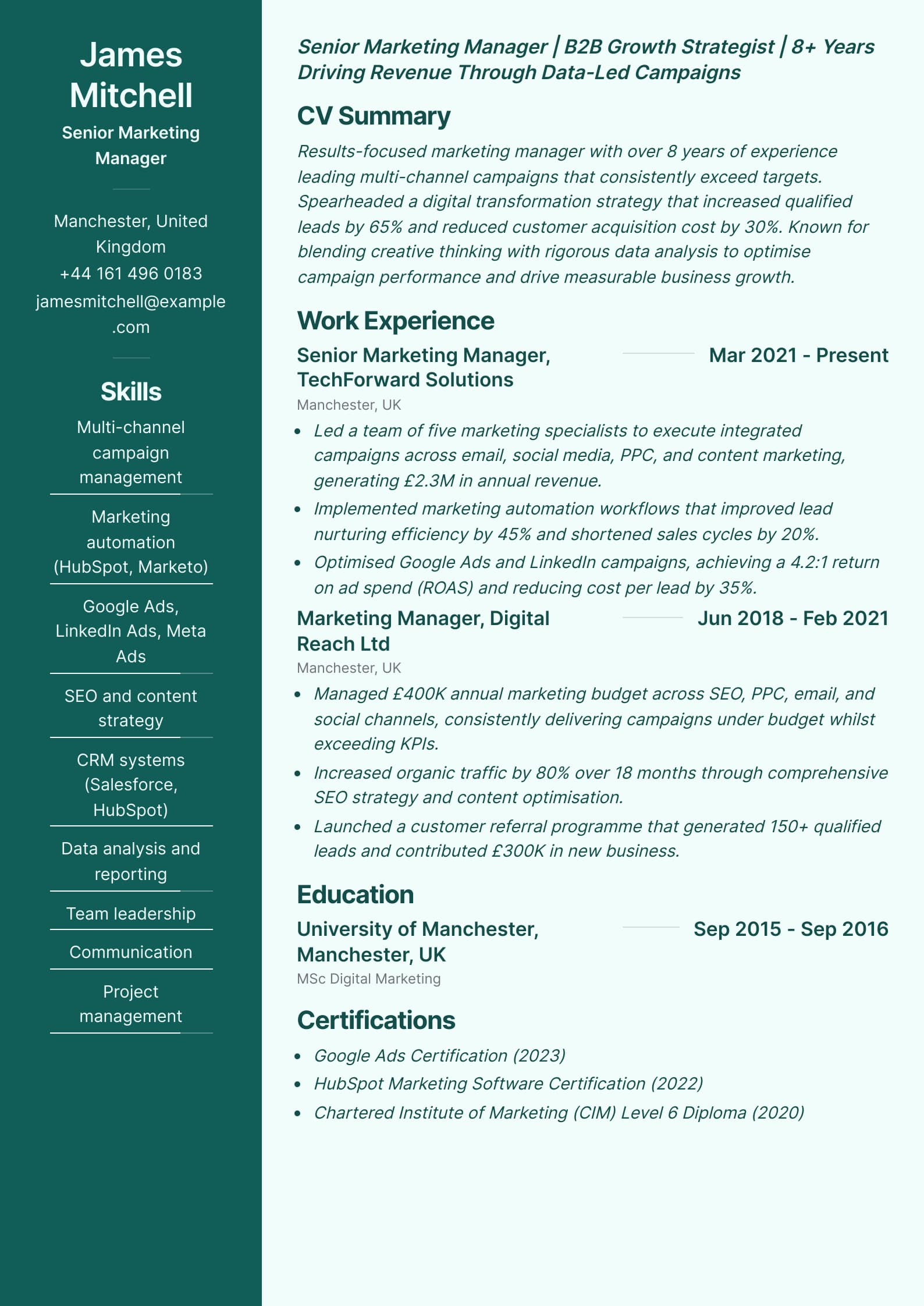 How to Write a Marketing CV: Examples and Expert Tips